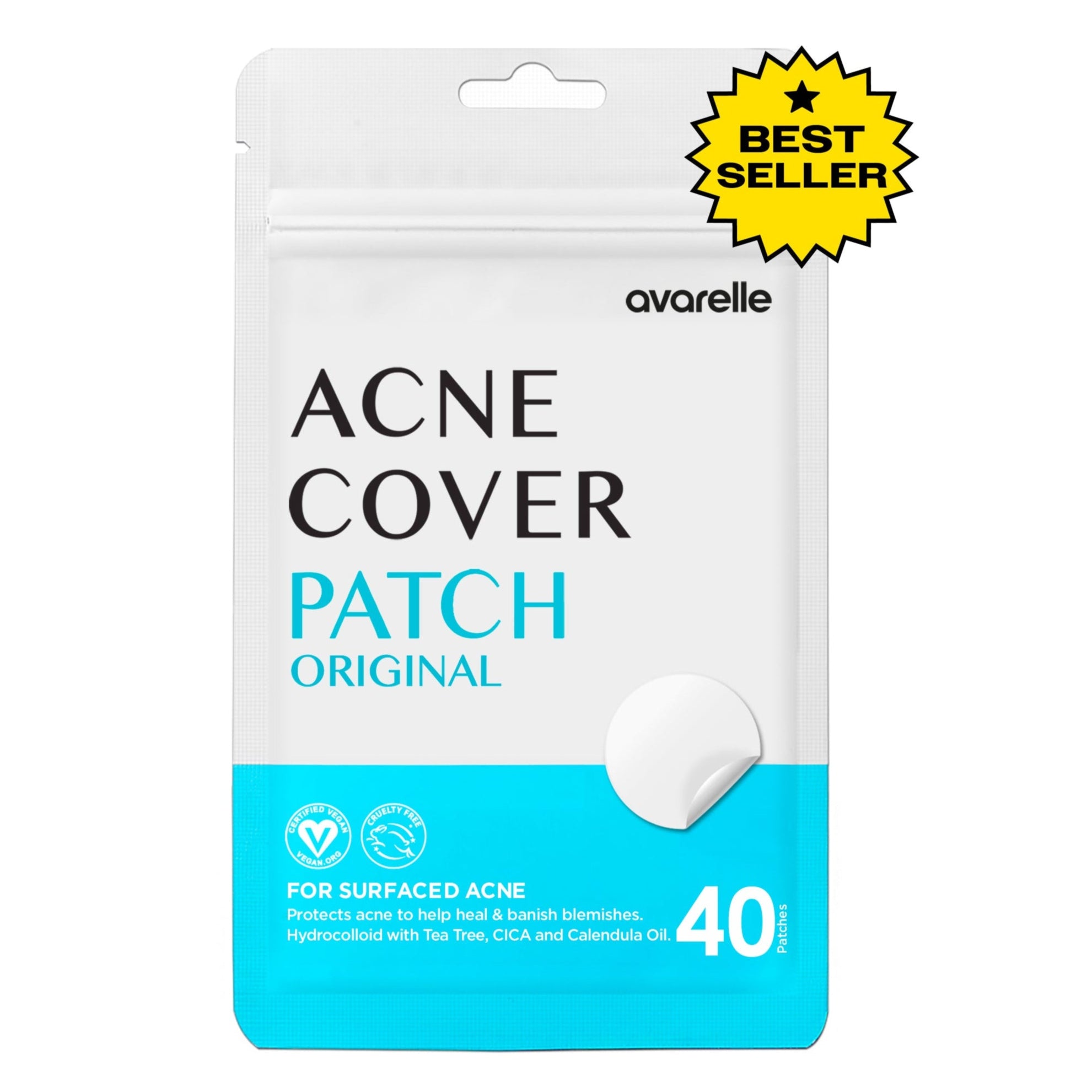 Acne Cover Patch Original 40CT (Size: Medium 10 - 14mm) for Pimple | V ...