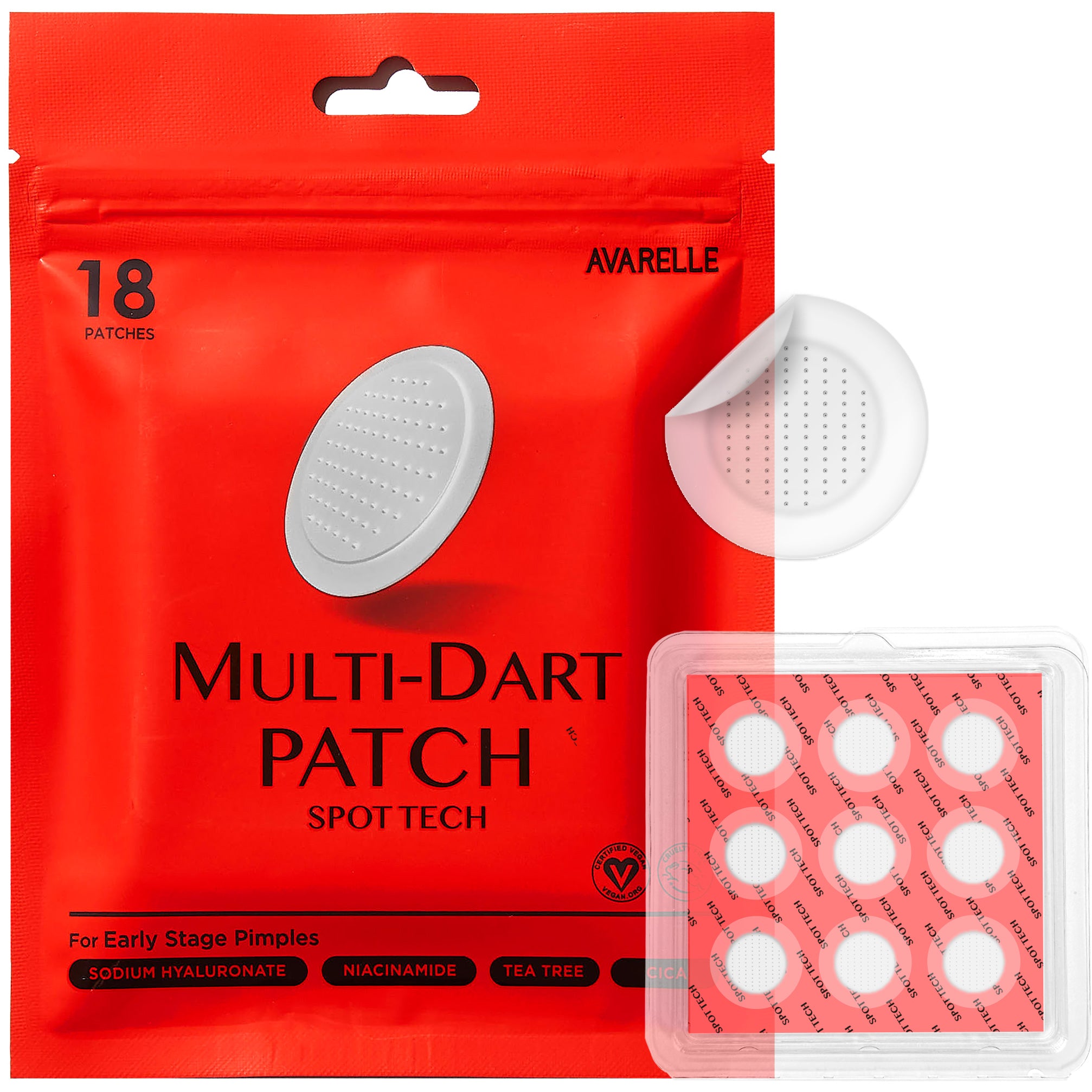Multi-Dart Patch: Target for Cystic Pimple 18CT – Avarelle Cosmetics